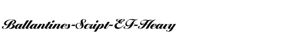 Ballantines Script EF Heavy