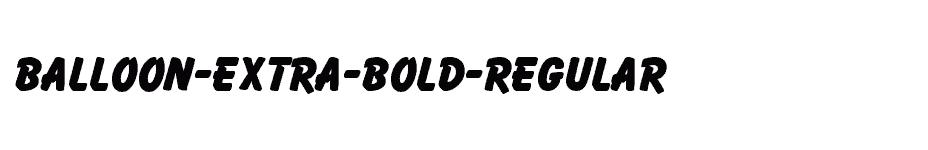 Balloon Extra Bold Regular