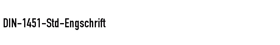 DIN 1451 Std Engschrift