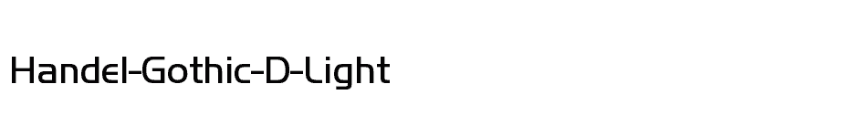 Handel Gothic D Light